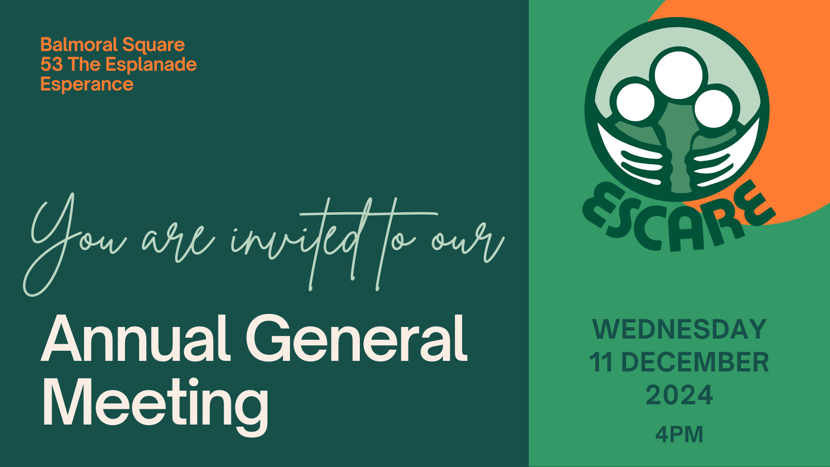 Annual General Meeting 11.12.2024 - Escare